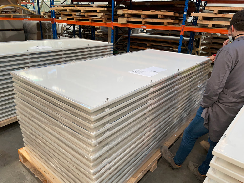 Panacor vesp vitreous enamel steel panel for cladding in tunnels - Panacor